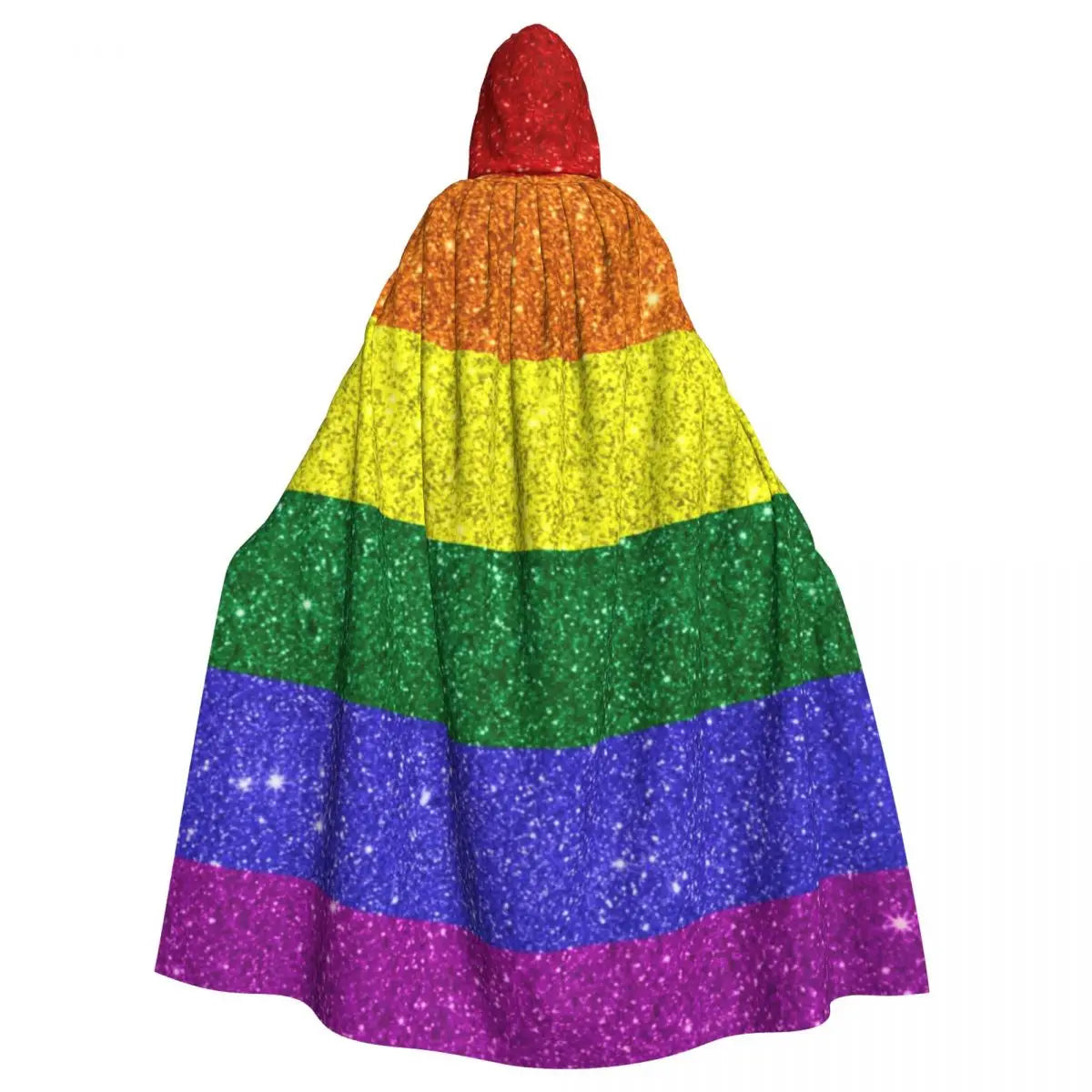 Hooded Rainbow Pride Cloak LGBT Cape – Feminize Me Store